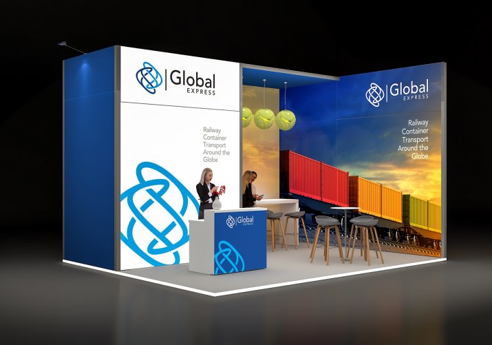 Exhibition stand 6x5 Meter with design 6x5-002 rent or buy - isyfair