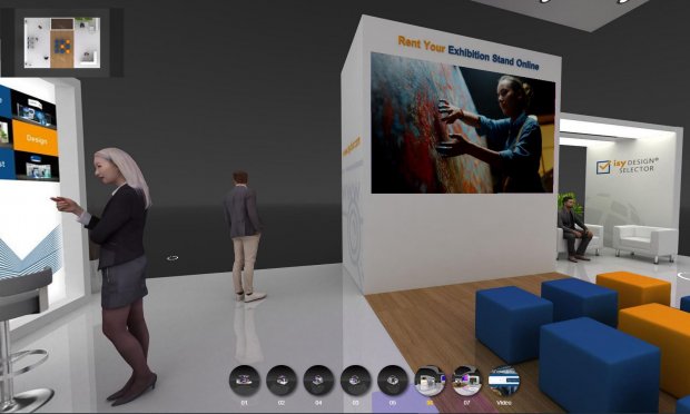 Virtual exhibition stands