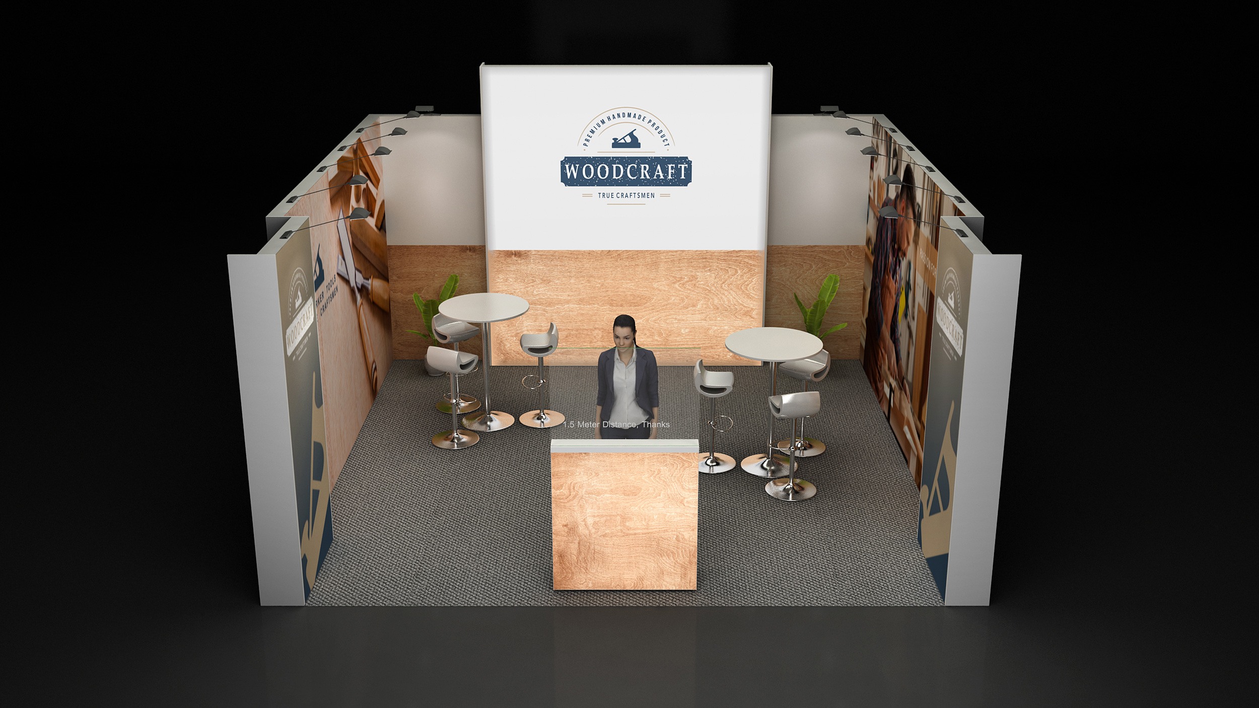 Exhibition stand 5x5 Meter with design 5x5-007 rent or buy - isyfair