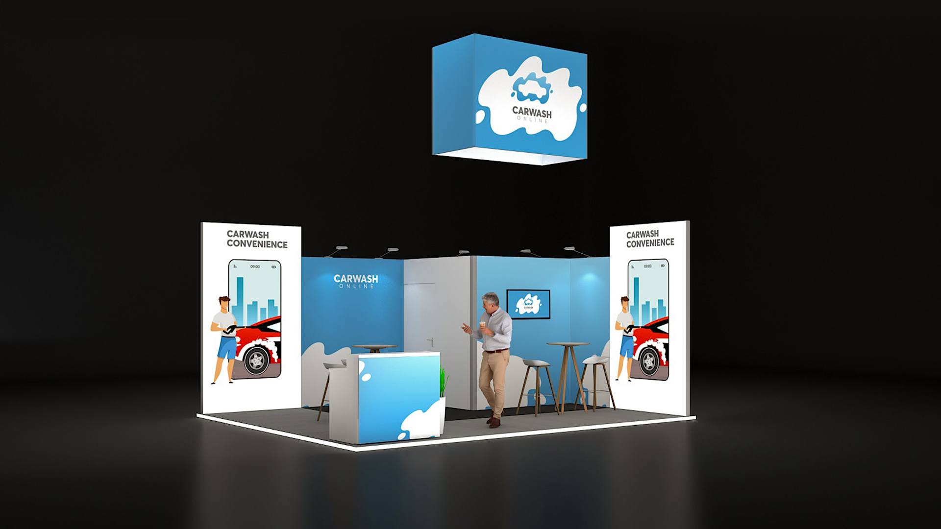 Exhibition stand 6x5 Meter with design 6x5-006 rent or buy - isyfair